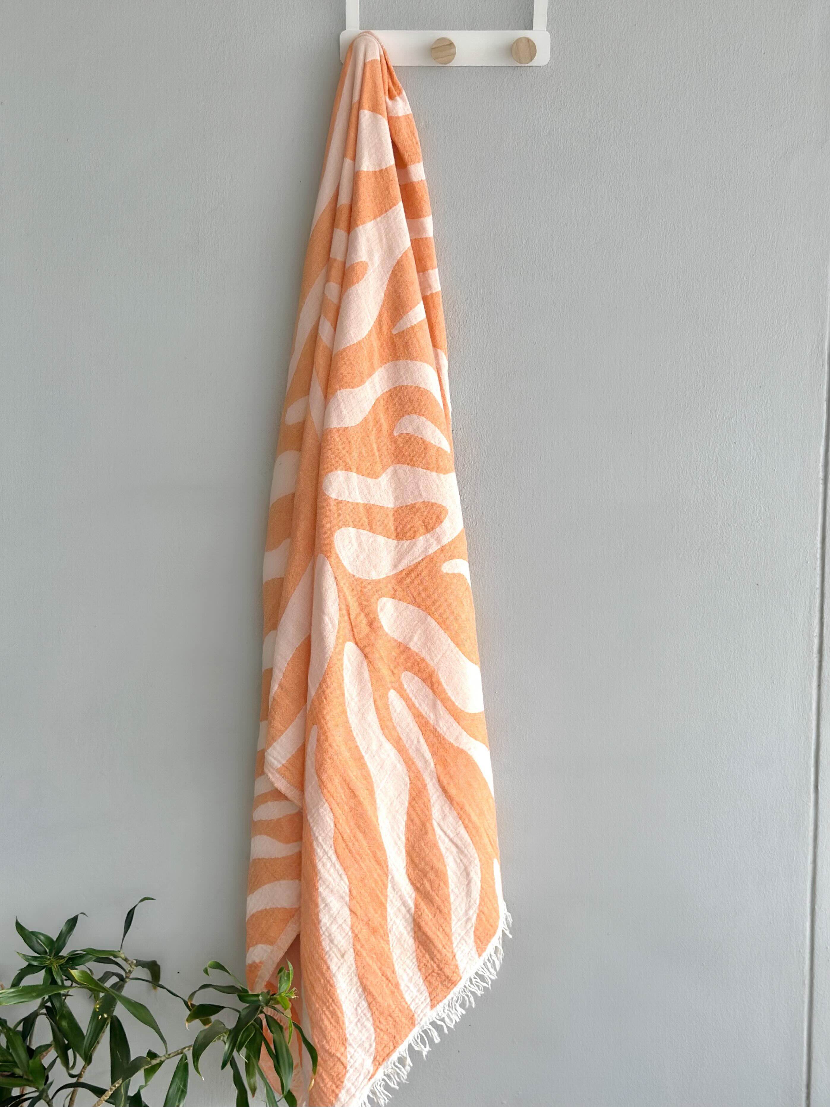 Cotton Luxe Orange Beach Towel – Sea Salt Beachwear